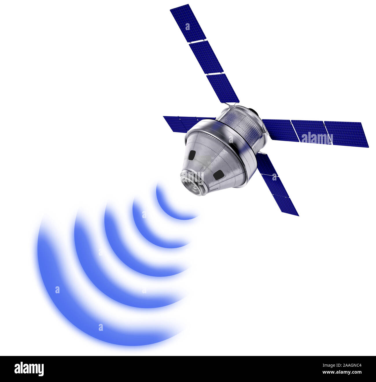 Satellite model isolated - 3d render Stock Photo - Alamy