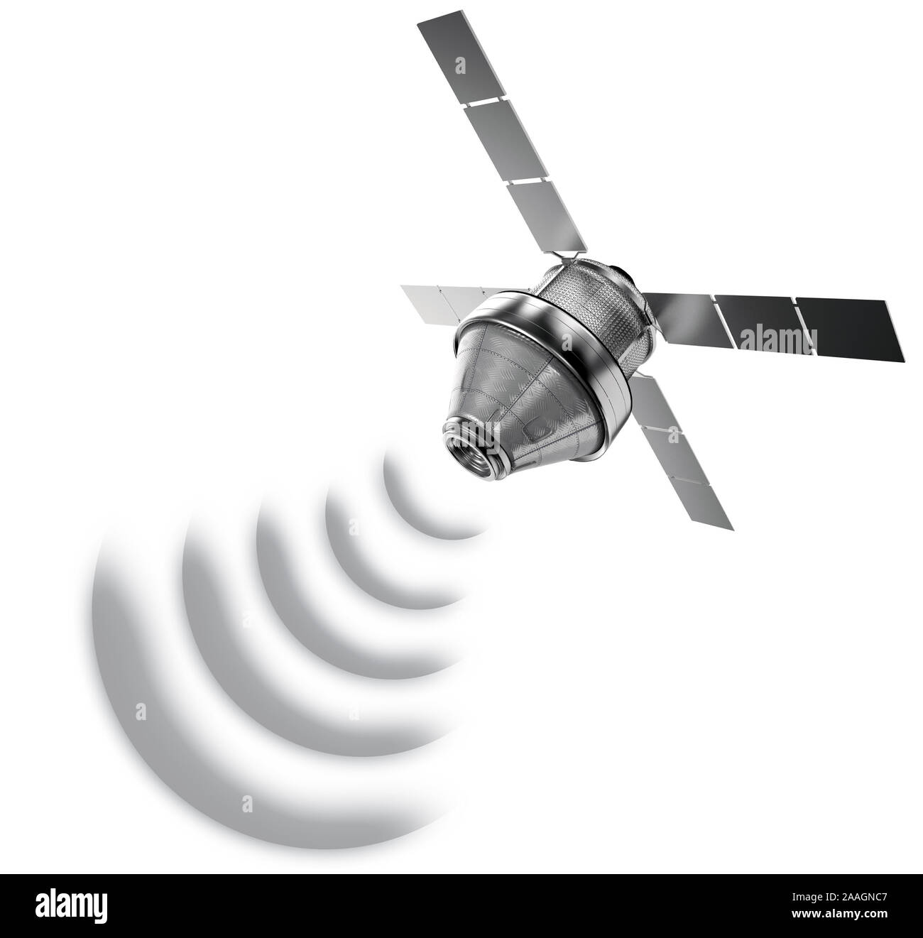 Satellite model isolated - 3d render Stock Photo - Alamy