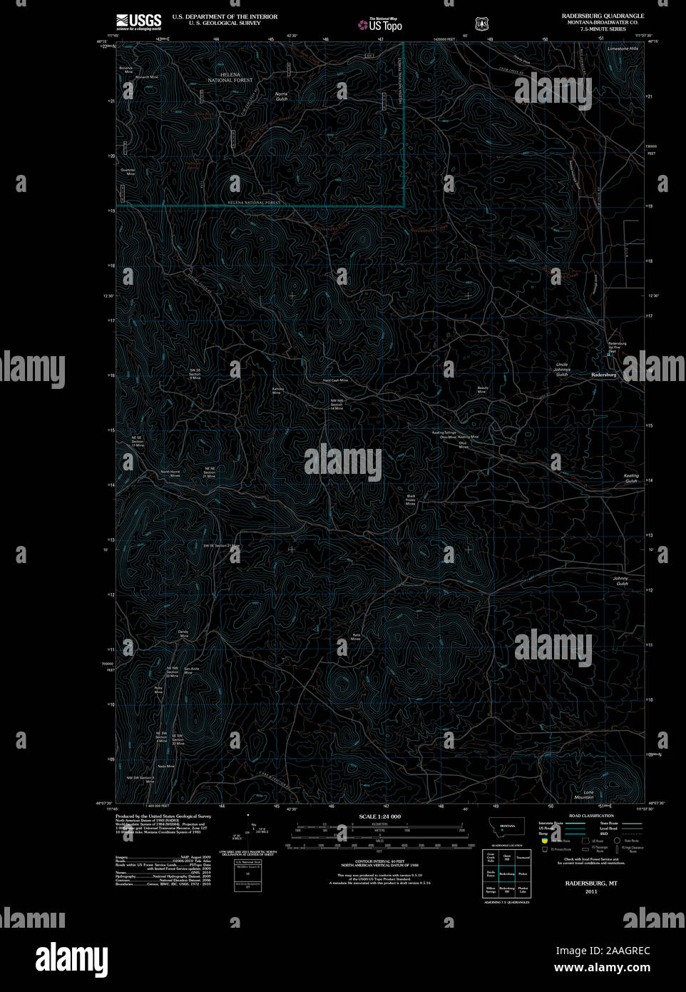 Map of radersburg hi-res stock photography and images - Alamy