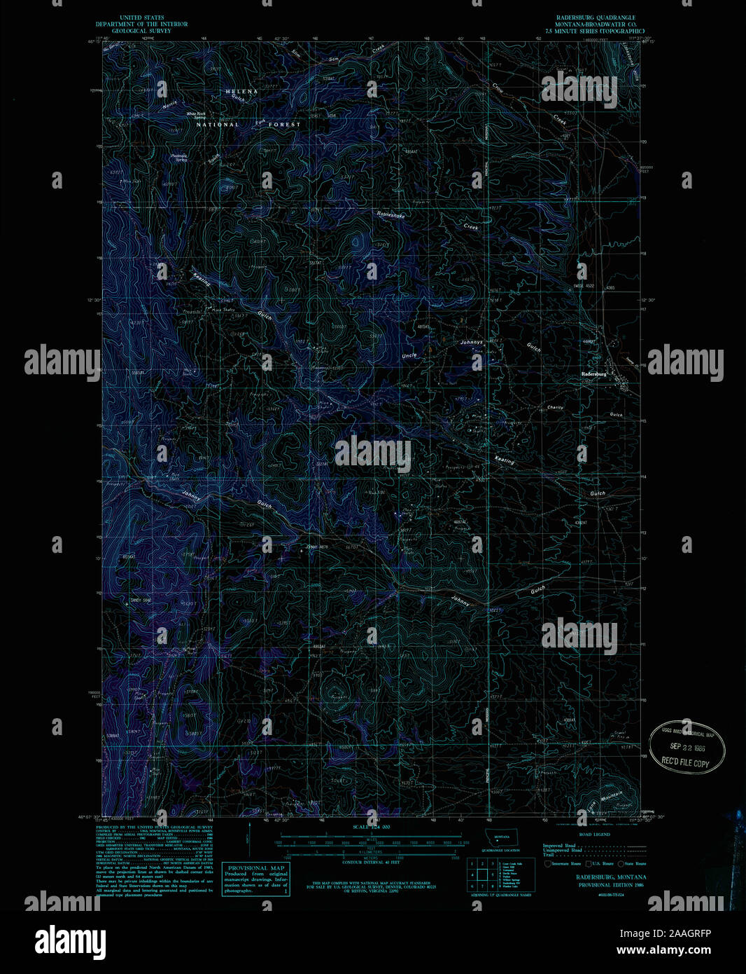 Map of radersburg hi-res stock photography and images - Alamy