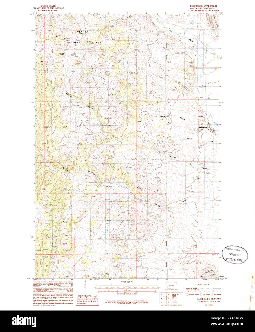 Map of radersburg hi-res stock photography and images - Alamy