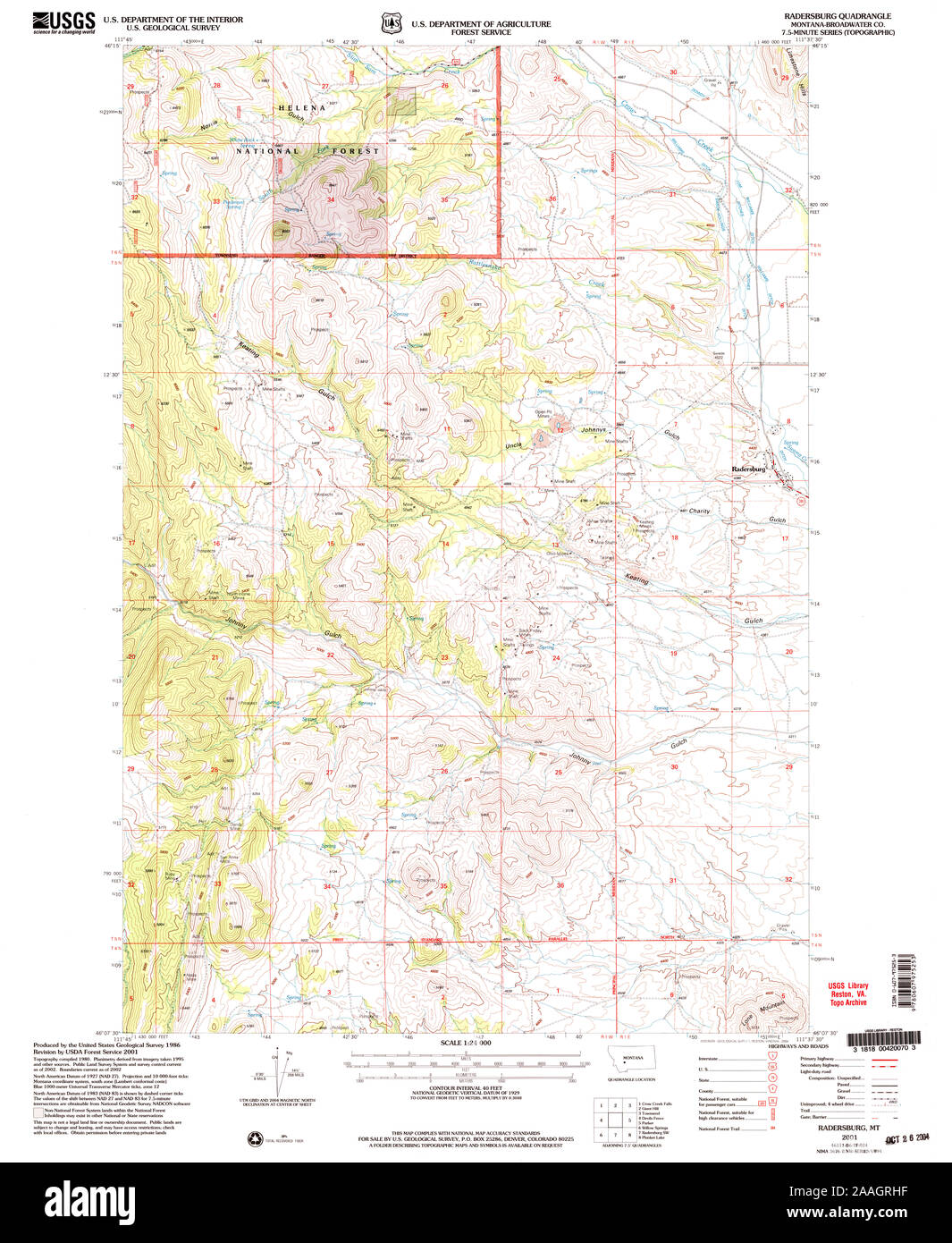 Map of radersburg hi-res stock photography and images - Alamy