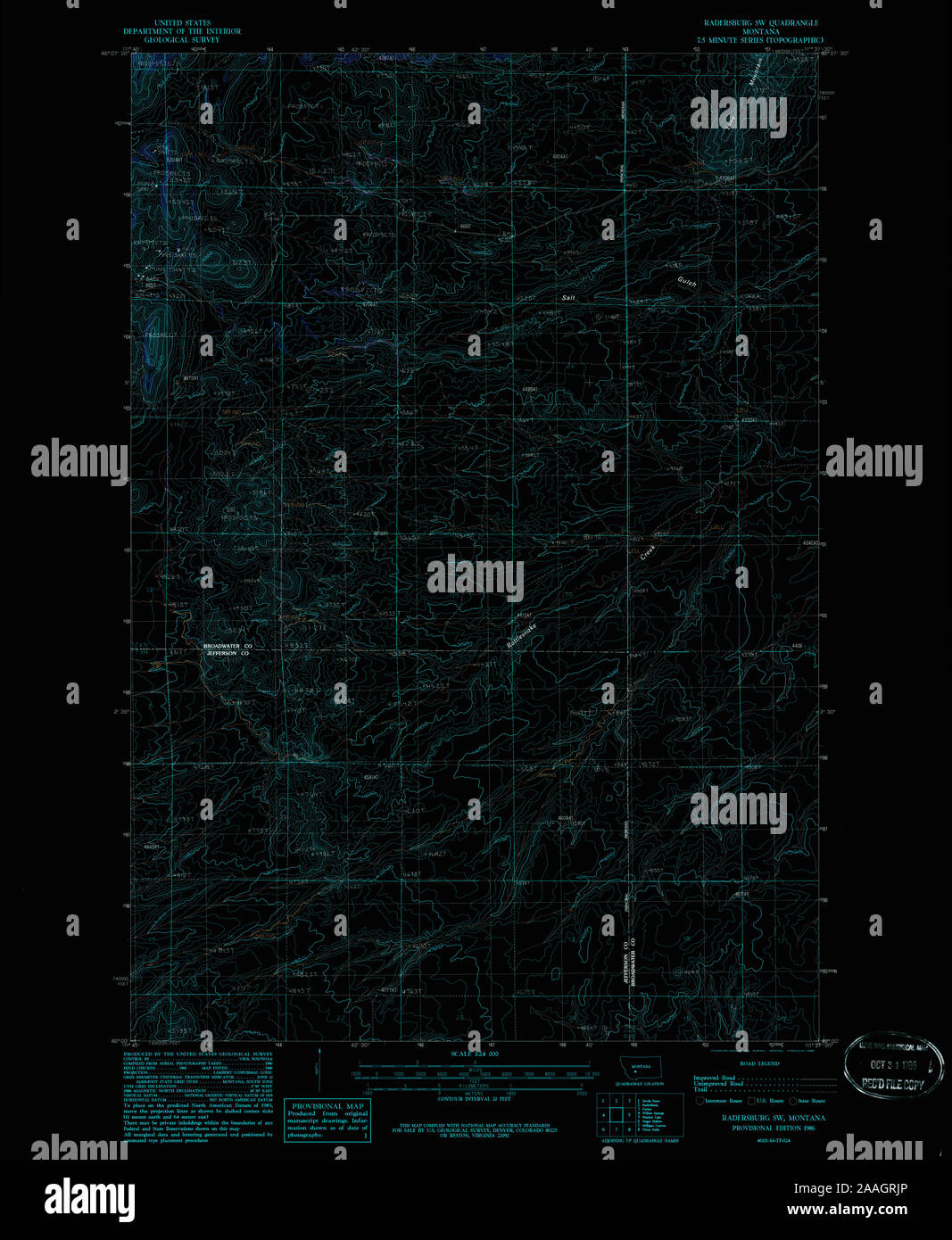 Map of radersburg montana hi-res stock photography and images - Alamy