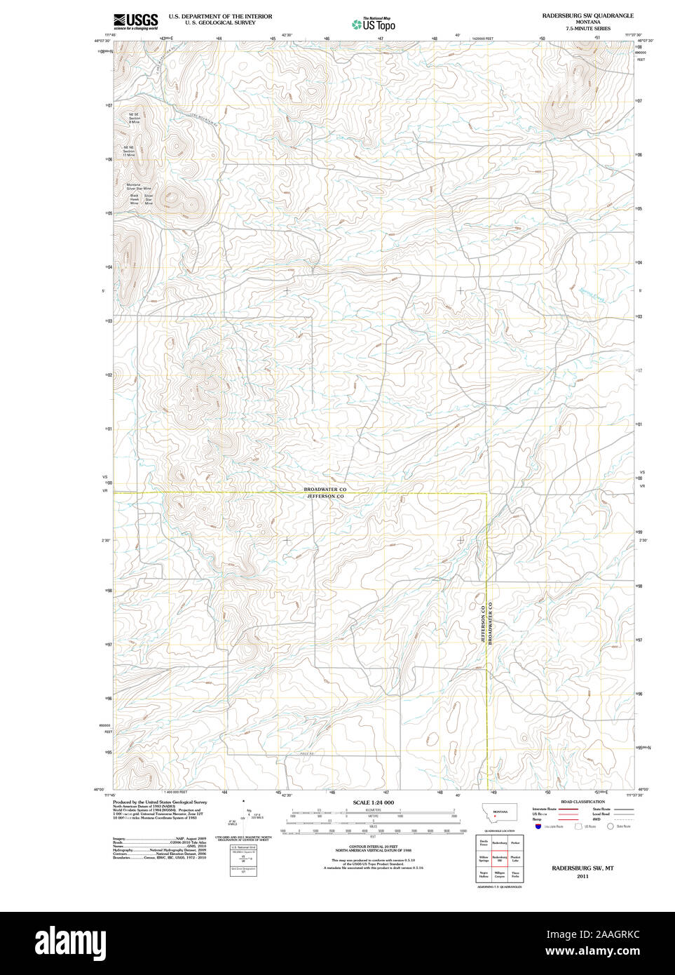 Map of radersburg hi-res stock photography and images - Alamy