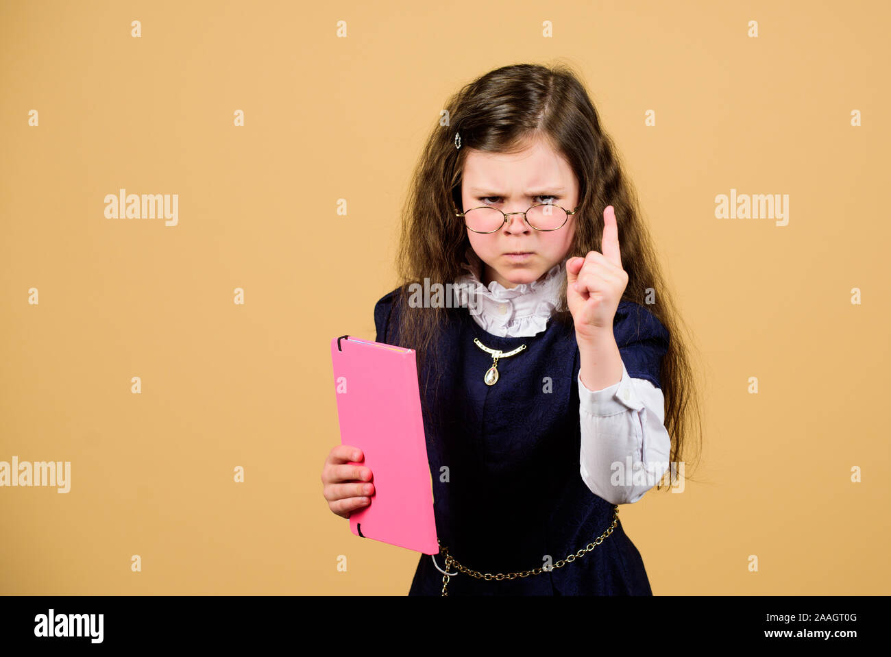 knowledge and education. Back to school. hometwork. small girl with ...