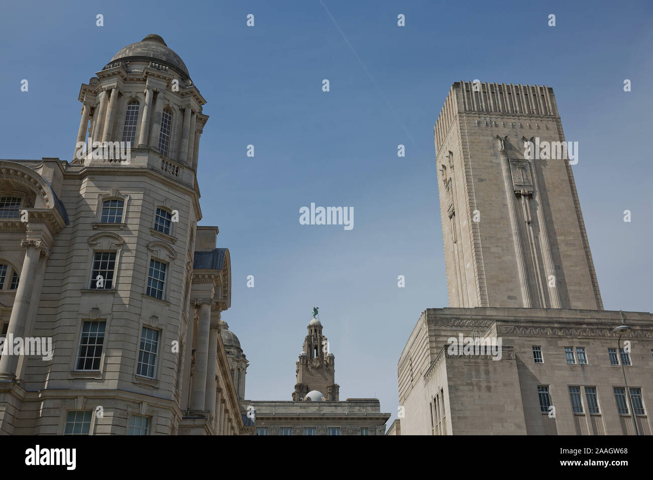 Port of Liverpool Building (or Dock Office) in Pier Head, along the ...