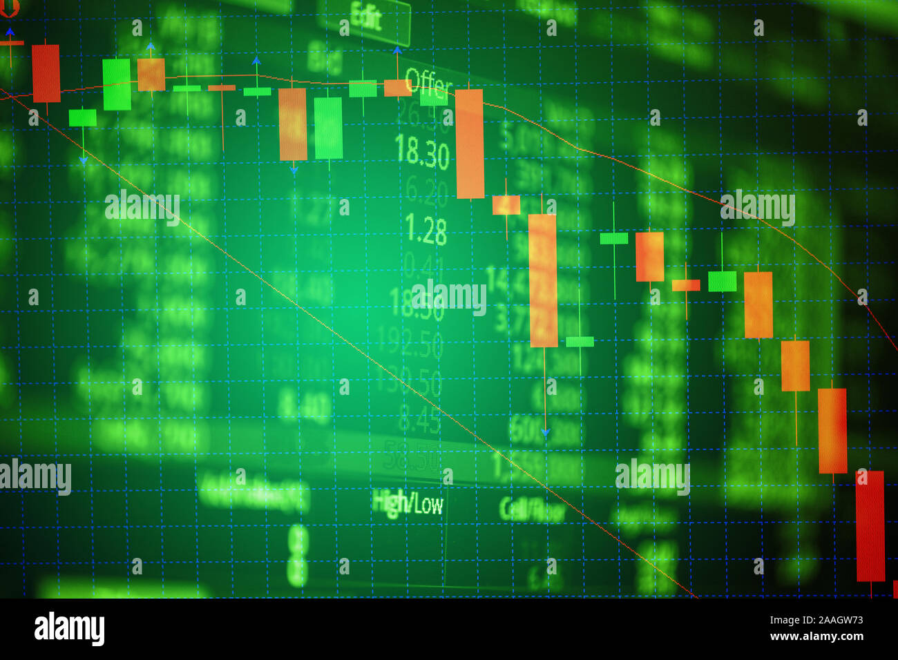 Indicator showing bullish hi-res stock photography and images - Alamy