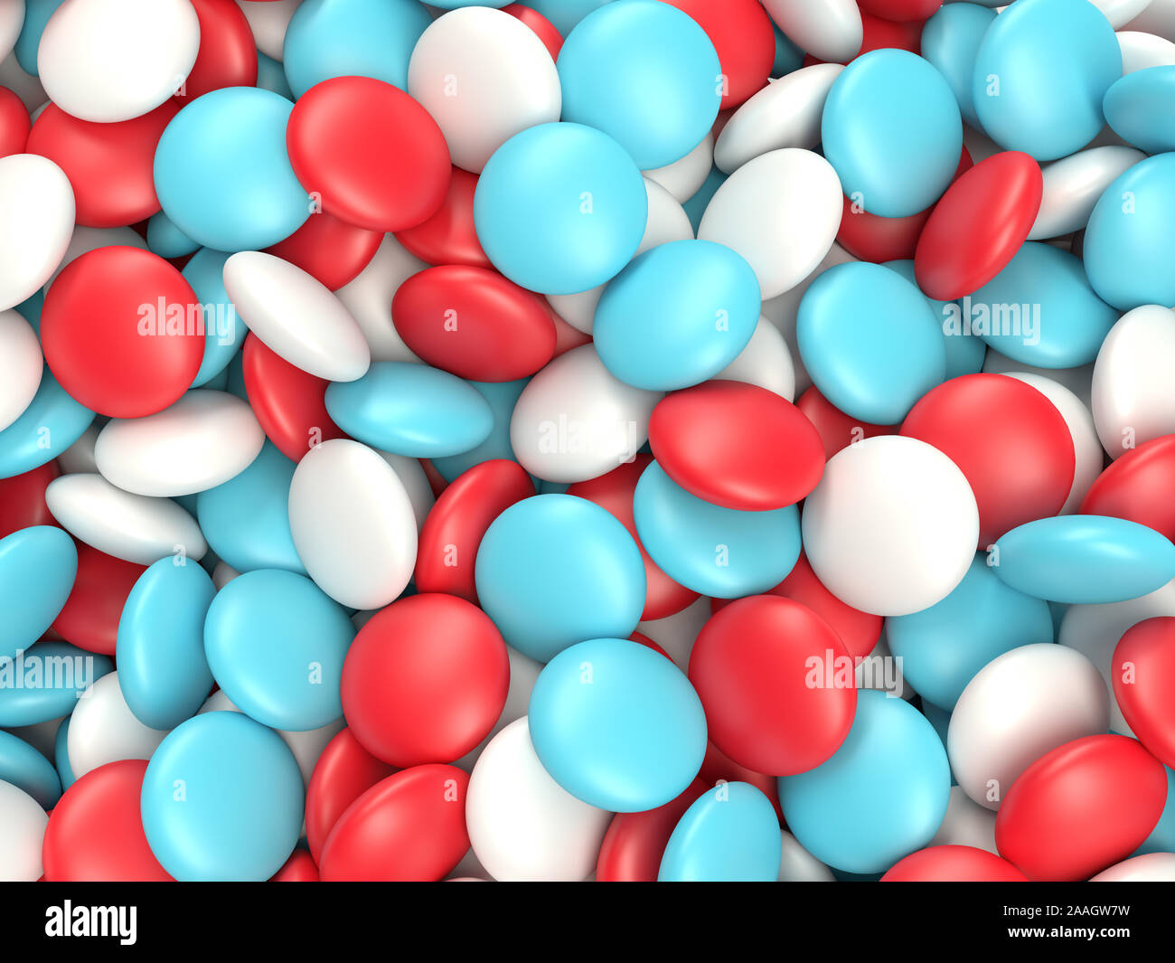 3d render of stack of tablets Stock Photo - Alamy