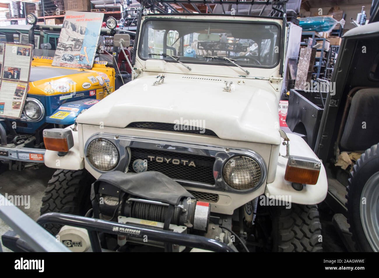 Stock Photo - Toyota Land Cruiser exhibit at Spectre Off-Road in Los ...