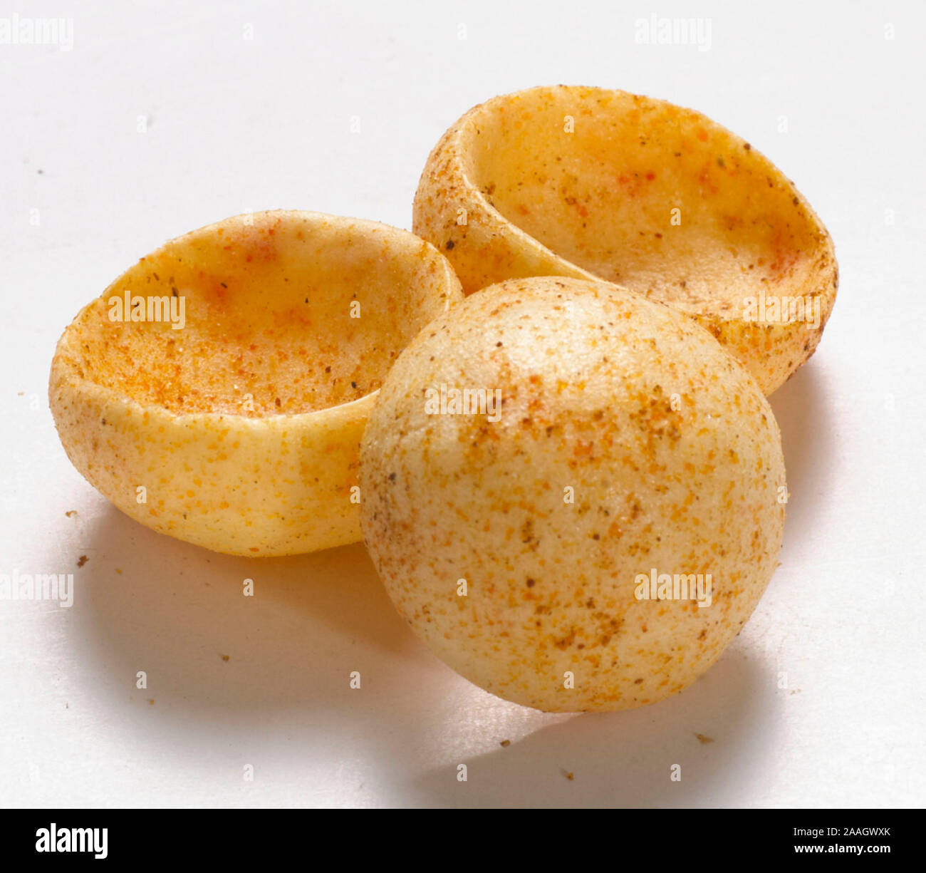 Fried and Spicy Moon Cup, Vatka, Katori, Moon Chips, Snacks or Fryums ...