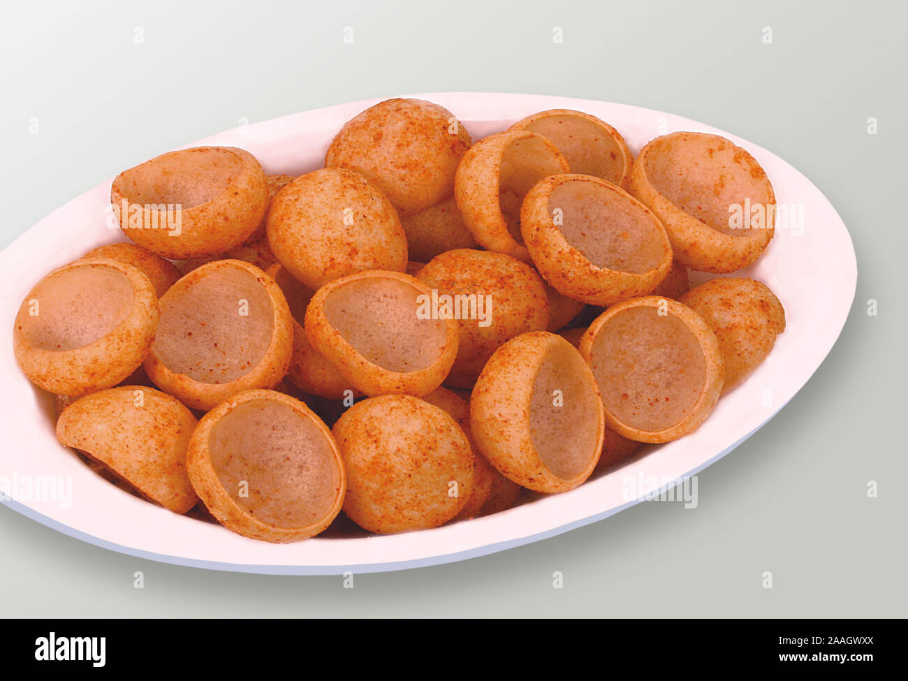 Fried and Spicy Moon Cup, Vatka, Katori, Moon Chips, Snacks or Fryums ...