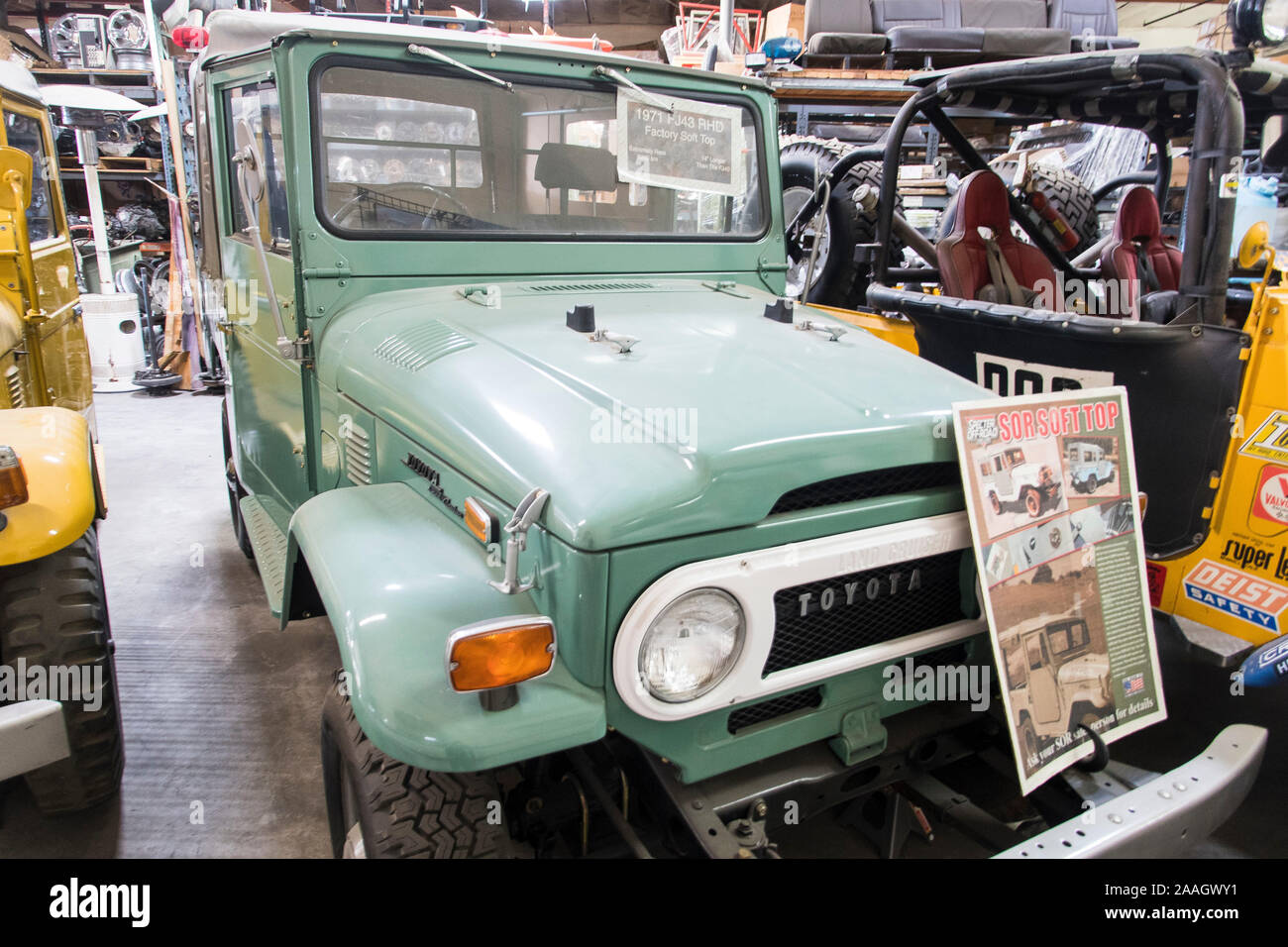 Stock Photo - Toyota Land Cruiser exhibit at Spectre Off-Road in Los ...