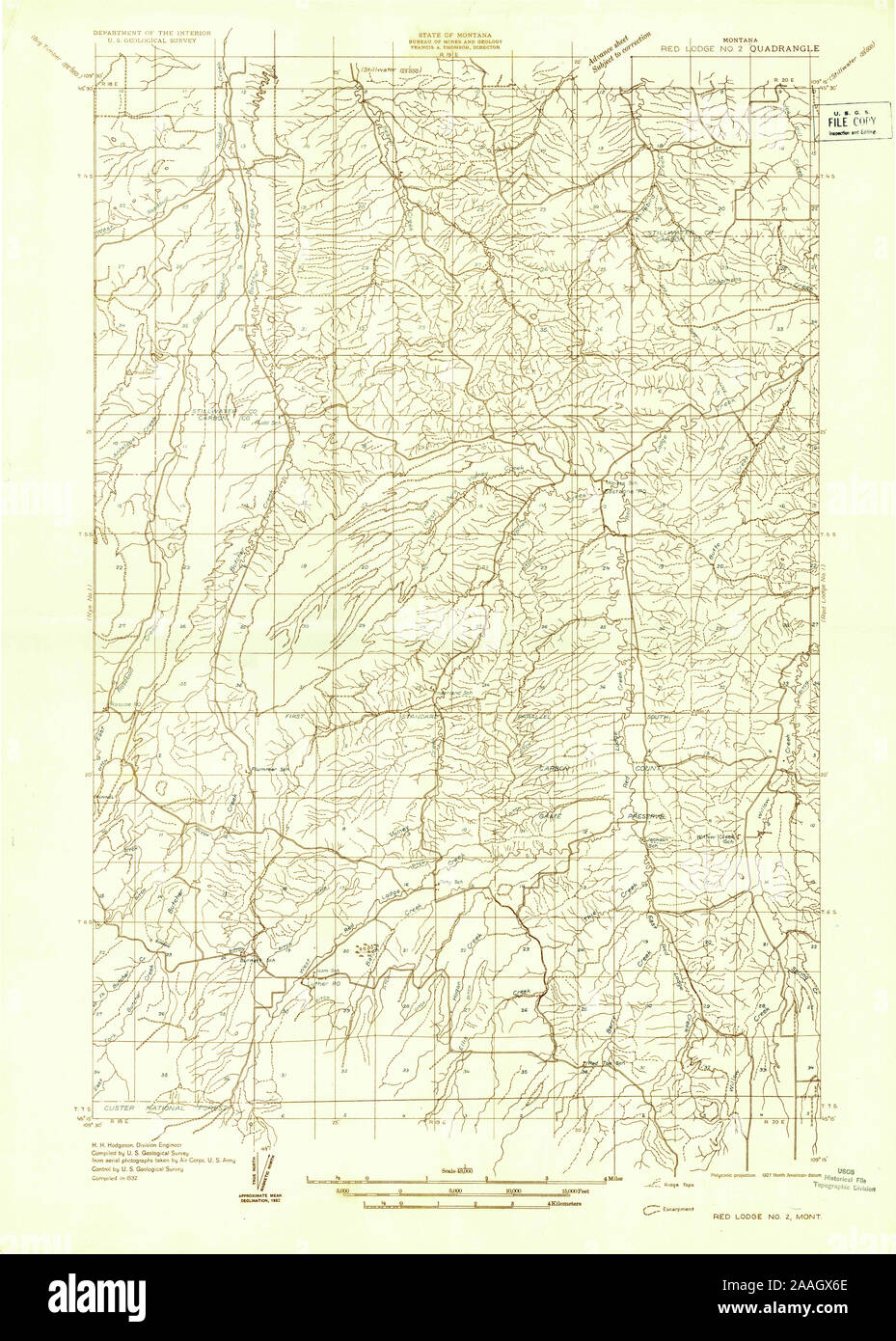 Red lodge montana map hi-res stock photography and images - Alamy