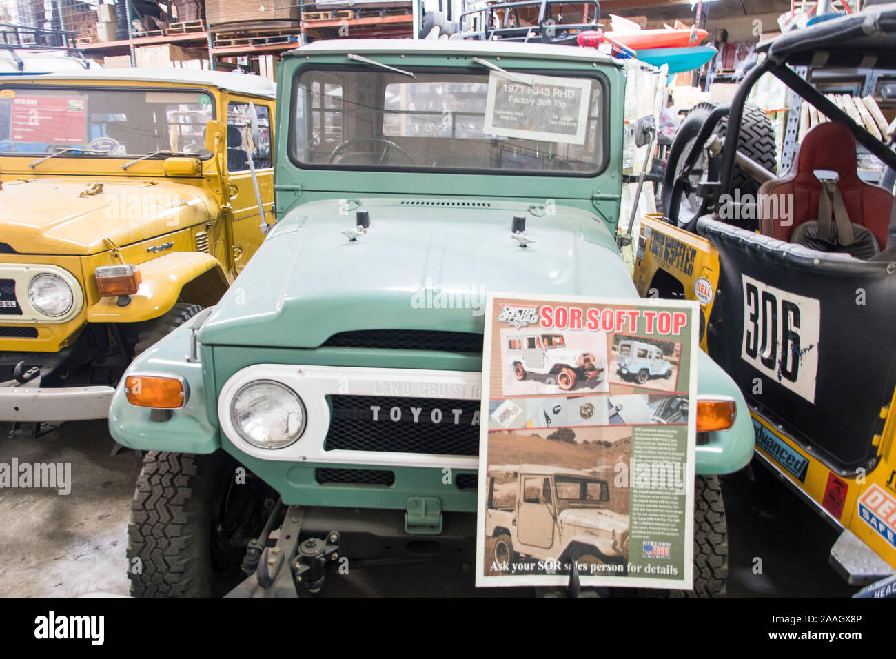 Stock Photo - Toyota Land Cruiser exhibit at Spectre Off-Road in Los ...