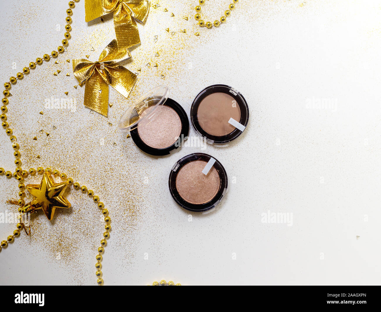 Silver And Gold Holiday Makeup