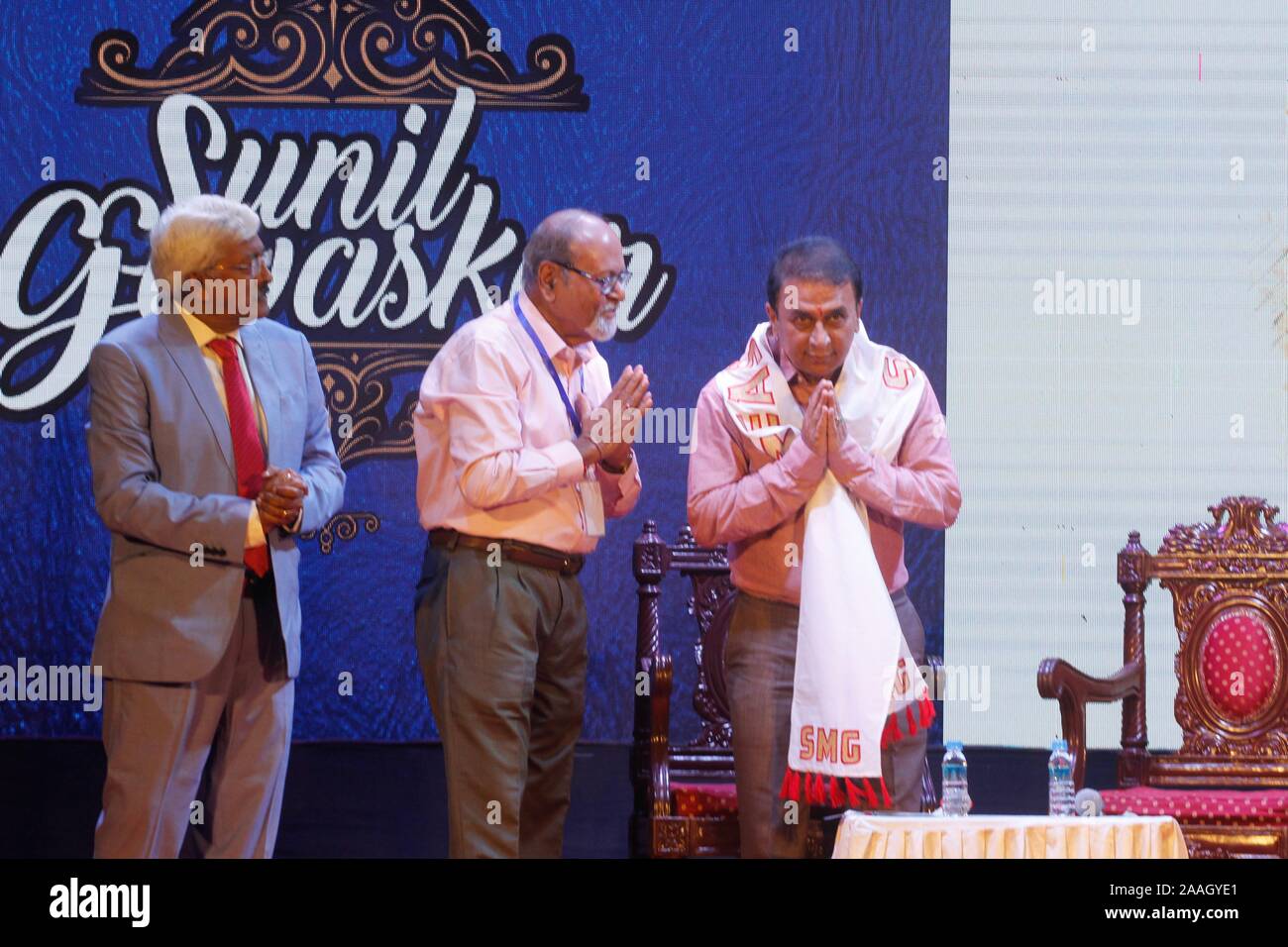 Kolkata, India. 21st Nov, 2019. Legendary Cricketer, Sunil Manohar ...