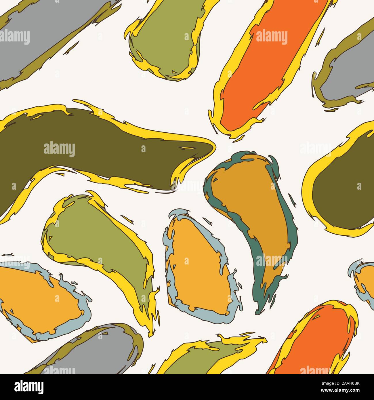 Terracotta Abstract Seamless Pattern Modern Digital Design Modern