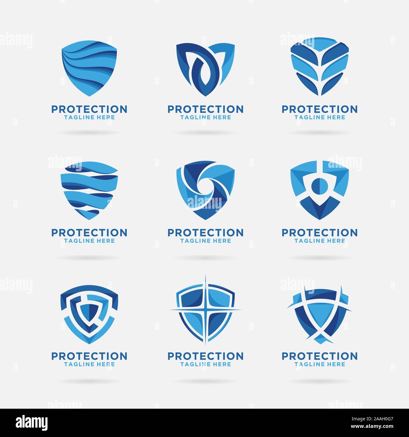 Logo with shield Stock Vector Images - Alamy