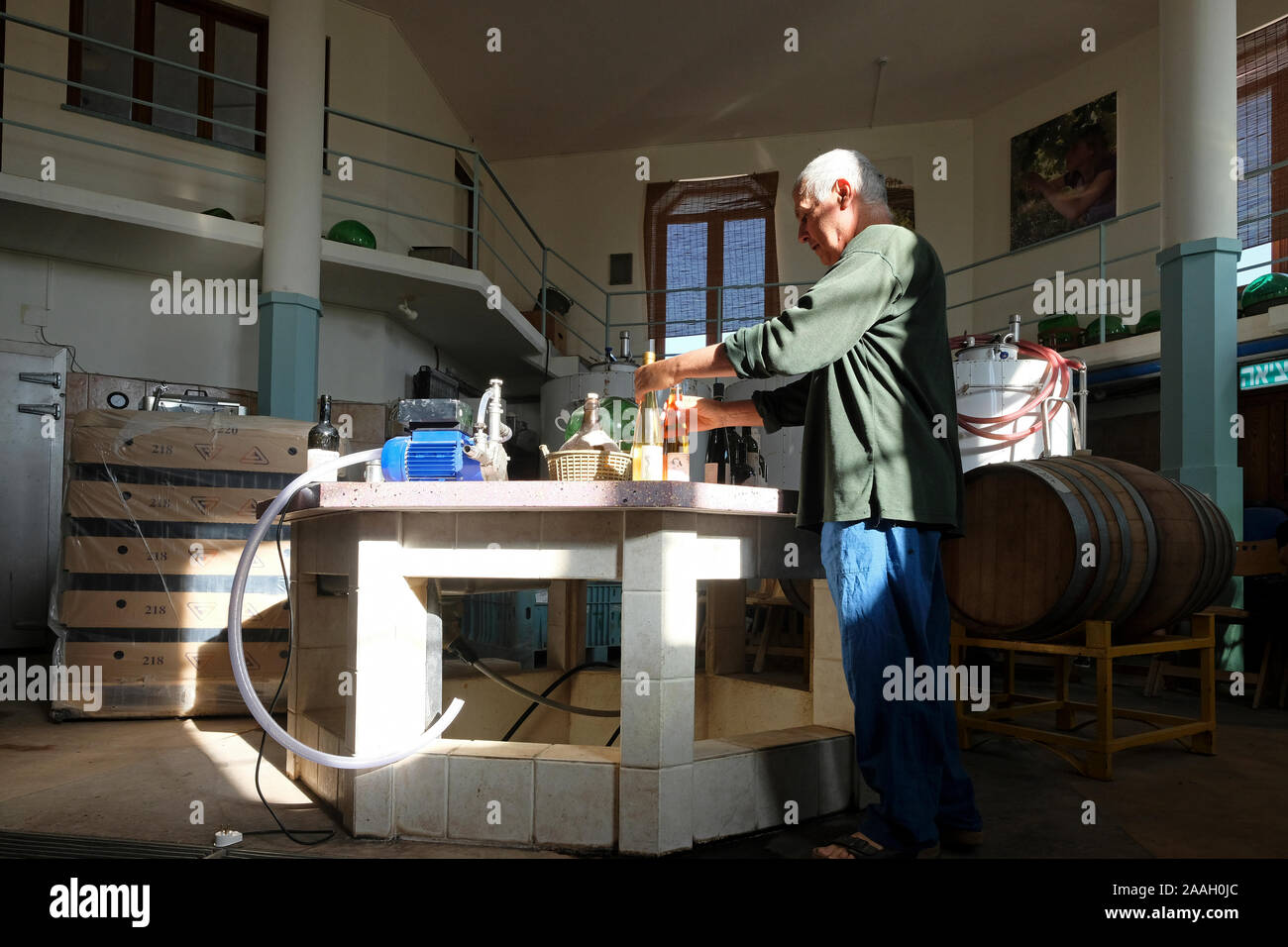 The winery in Neot Smadar or Neot Semadar Kibbutz which was established ...