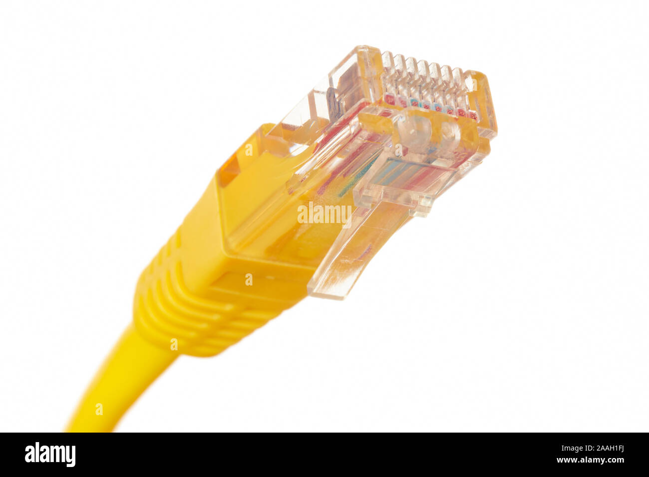 Ethernet cable lan internet wire data connection. Networking and ...