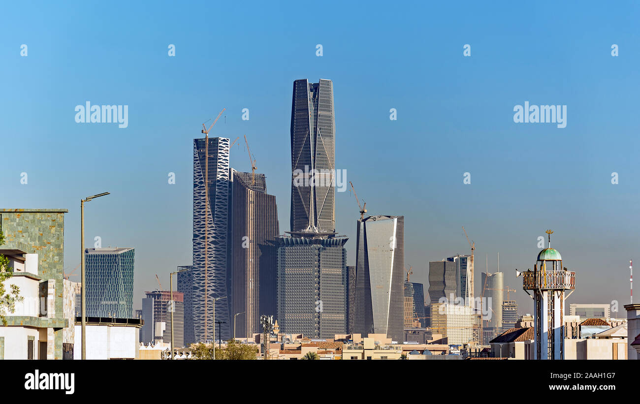 KAFD - King Abdullah Financial District views in Riyadh, Saudi Arabia ...