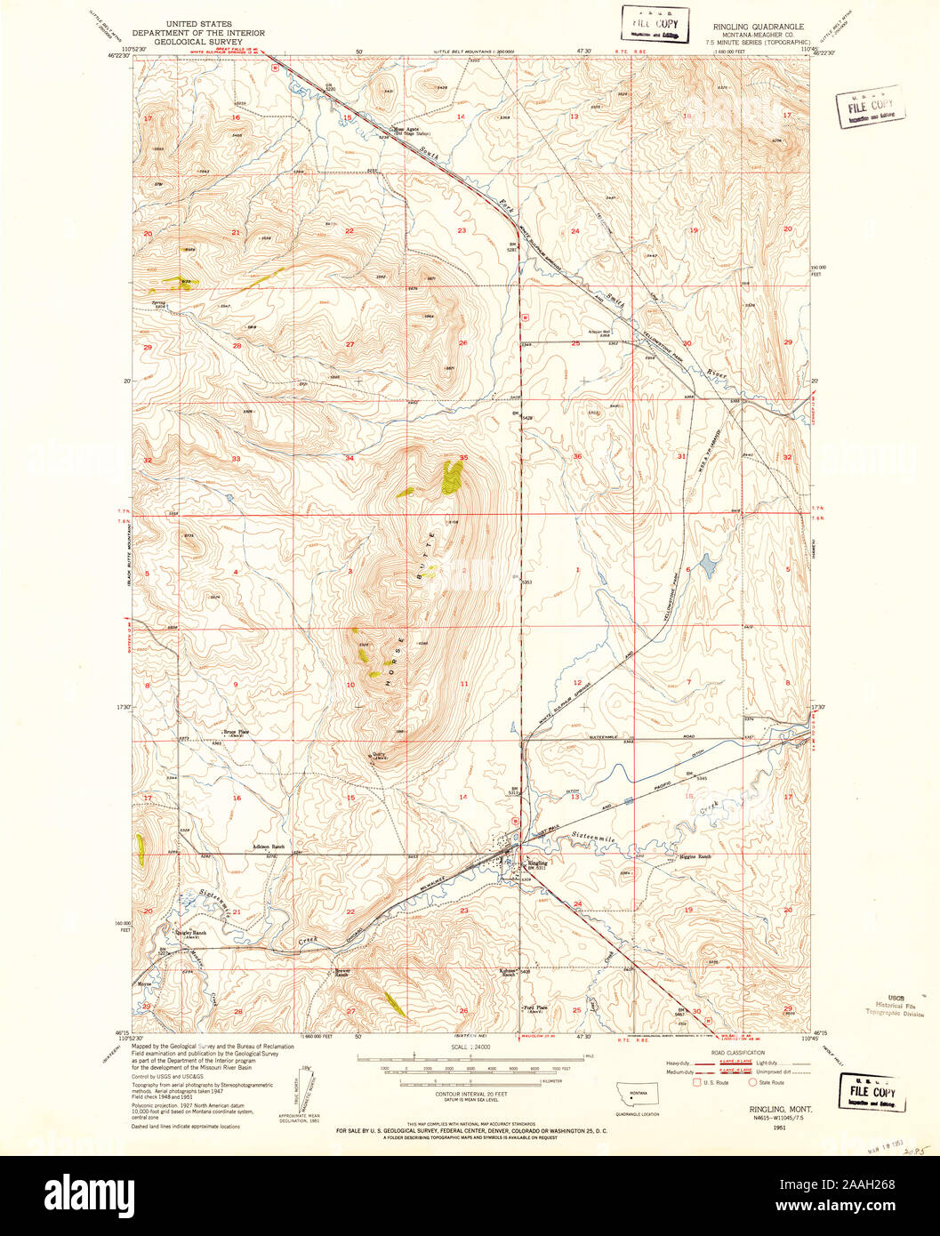 Map of ringling hi-res stock photography and images - Alamy