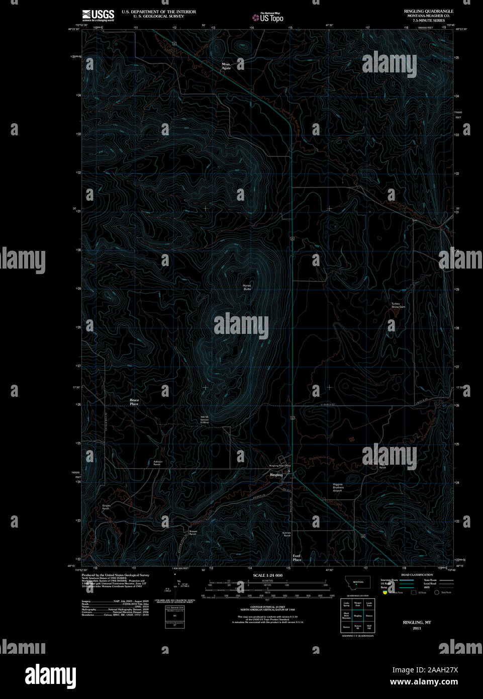 Ringling montana map hi-res stock photography and images - Alamy