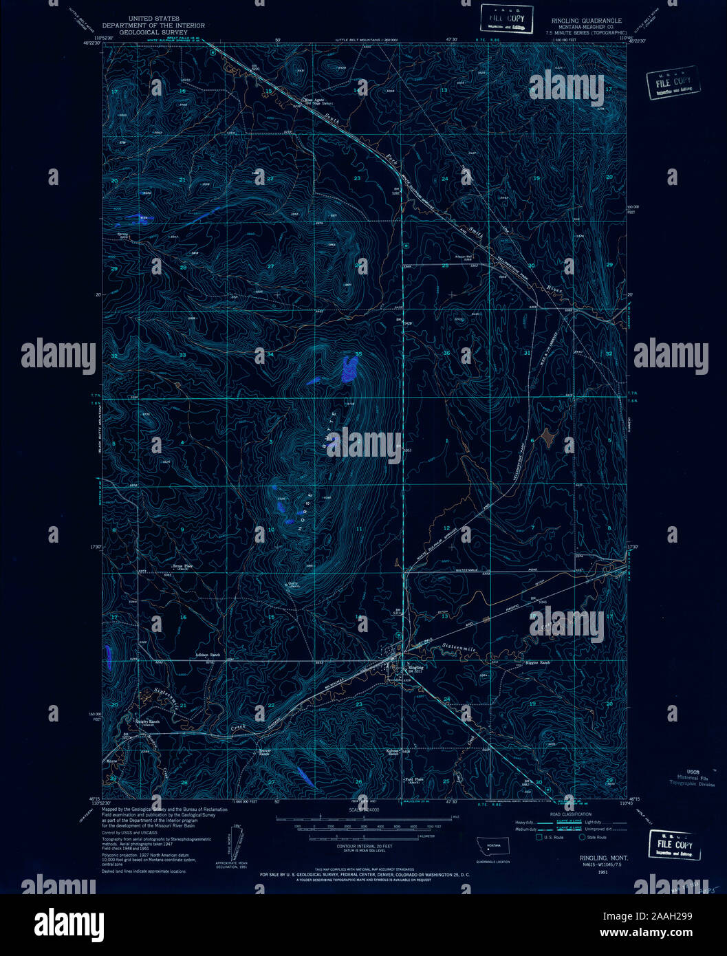 Map of ringling montana hi-res stock photography and images - Alamy