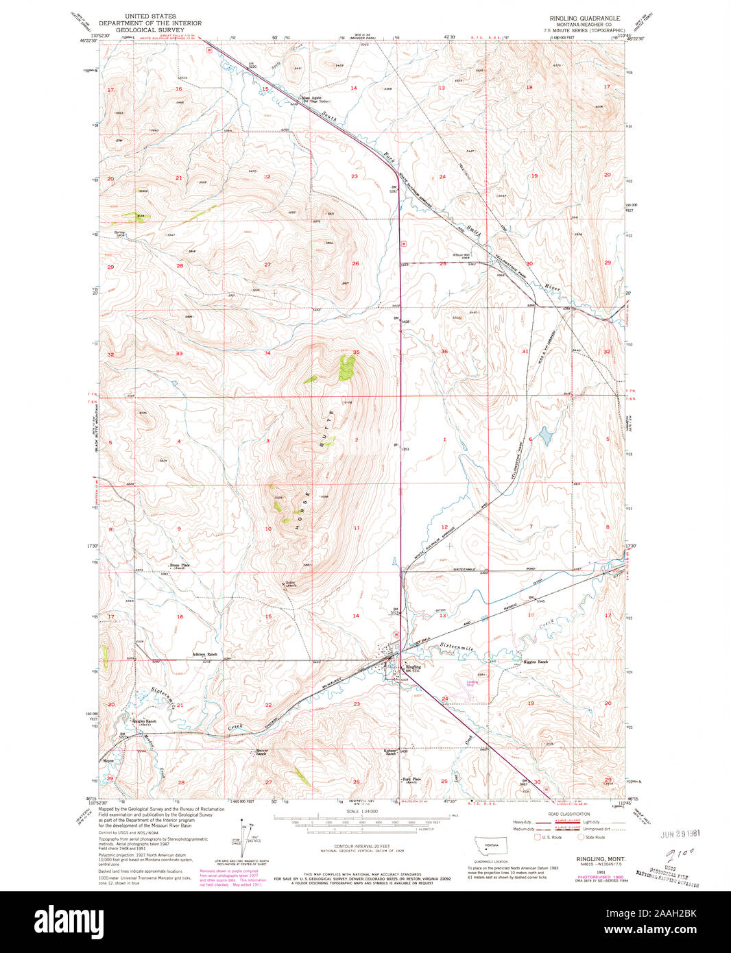 Map of ringling hi-res stock photography and images - Alamy