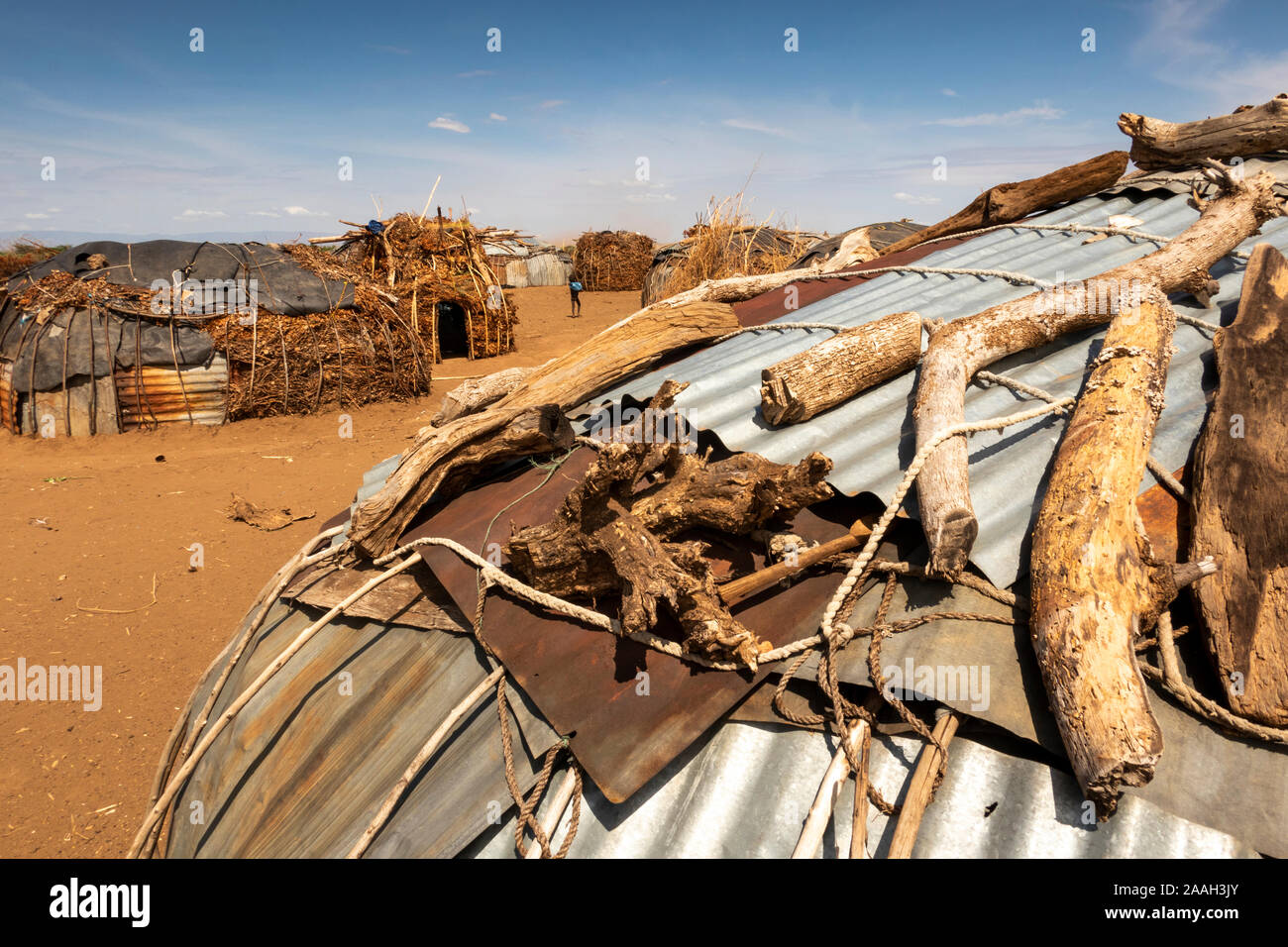 Ethiopia, South Omo, Omorate, Dasenech village, near Kenyan border ...