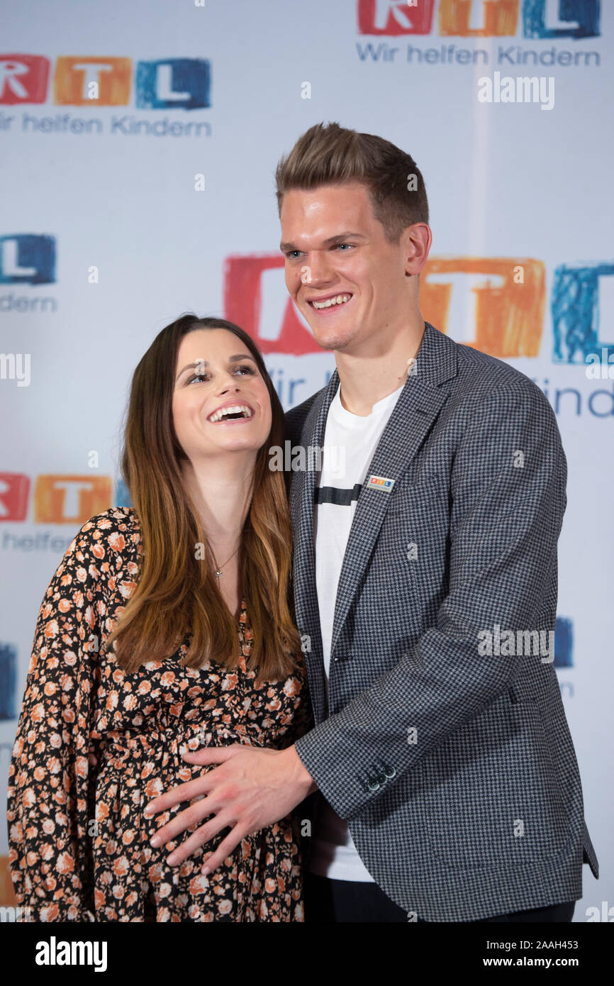 Huerth, Deutschland. 21st Nov, 2019. Christina GINTER (pregnant) and ...