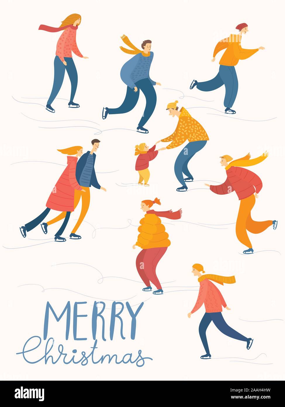 Happy children winter party Stock Vector Images - Alamy