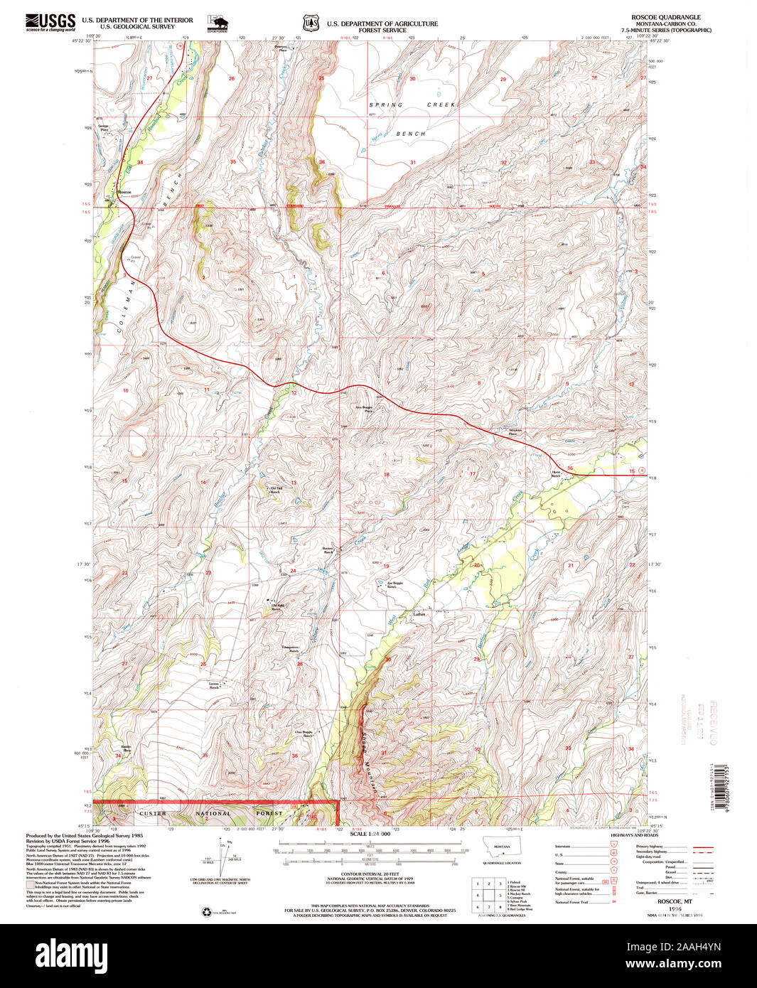 Map of roscoe Cut Out Stock Images & Pictures - Alamy