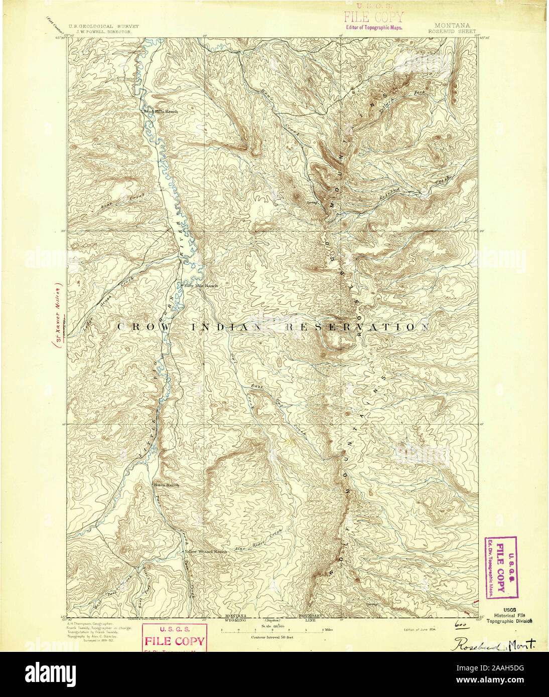 Map of rosebud hi-res stock photography and images - Alamy