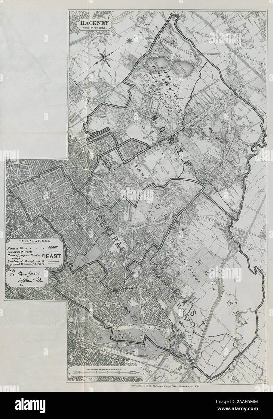 Hackney Parliamentary Borough. Stoke Newington. BOUNDARY COMMISSION ...