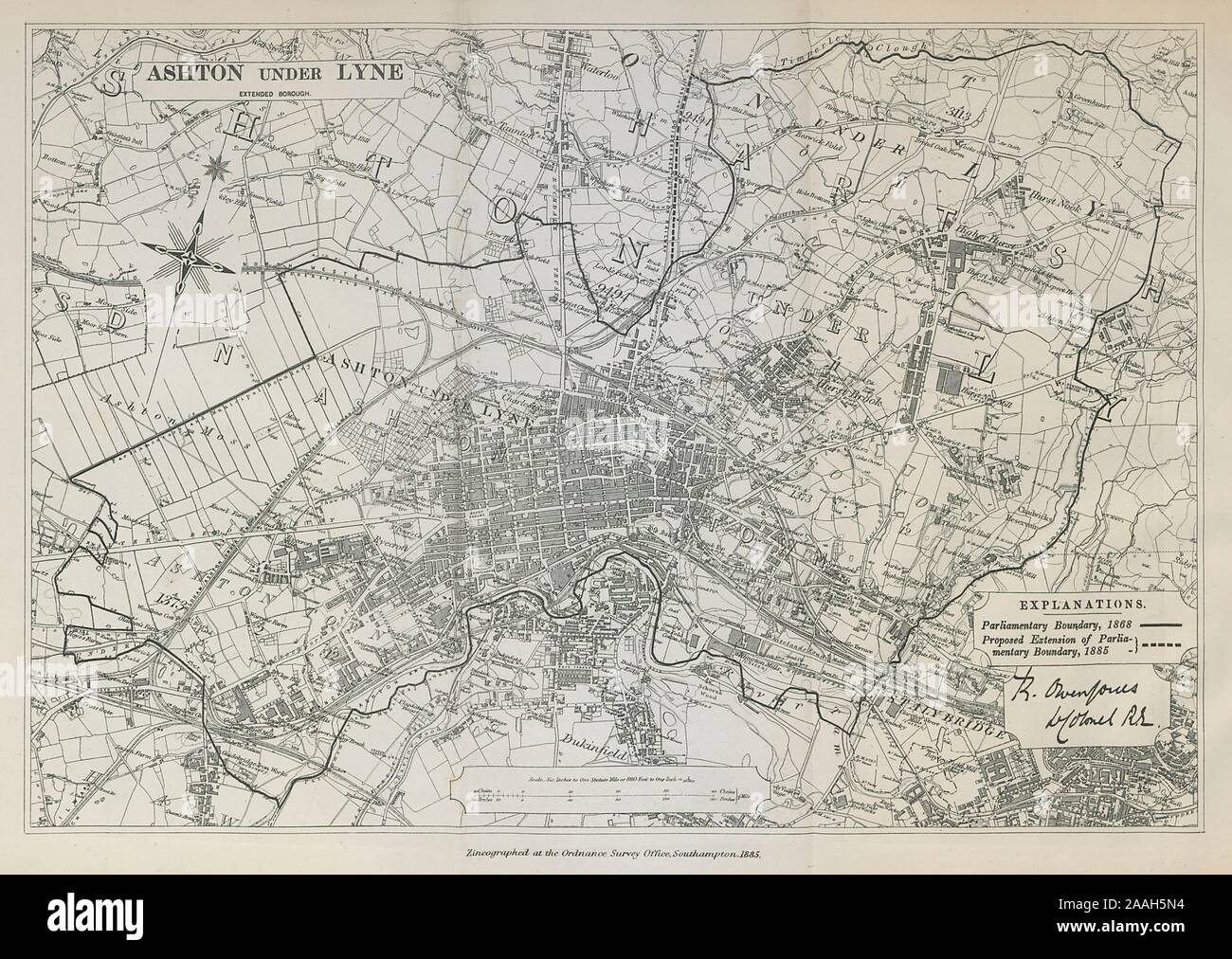Ashton under Lyne Parliamentary Borough Stalybridge BOUNDARY COMMISSION ...