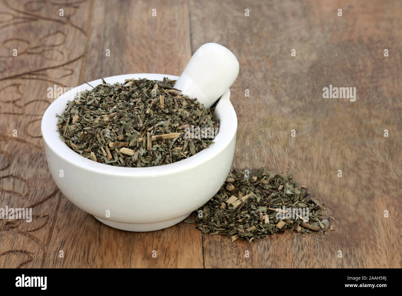 Pulsatilla herb leaf used in herbal medicine to treat headaches ...