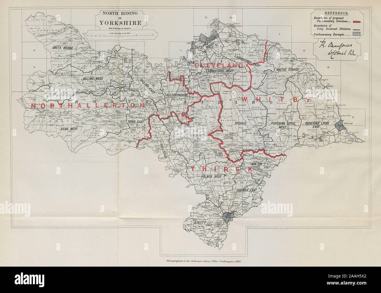 Yorkshire North Riding Parliamentary Divisions. BOUNDARY COMMISSION ...