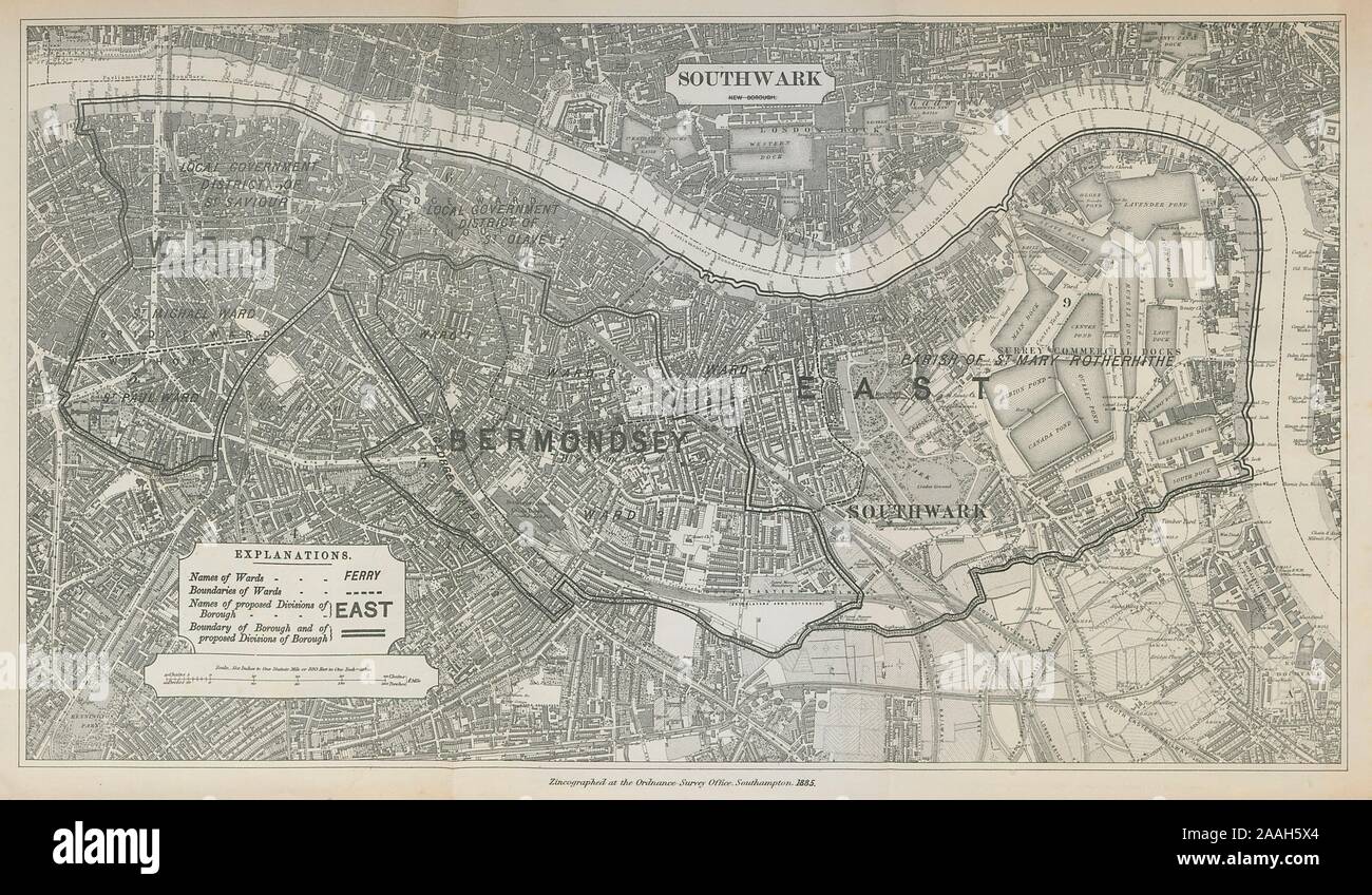 Southwark Parliamentary Borough. Bermondsey R'hithe BOUNDARY COMMISSION ...