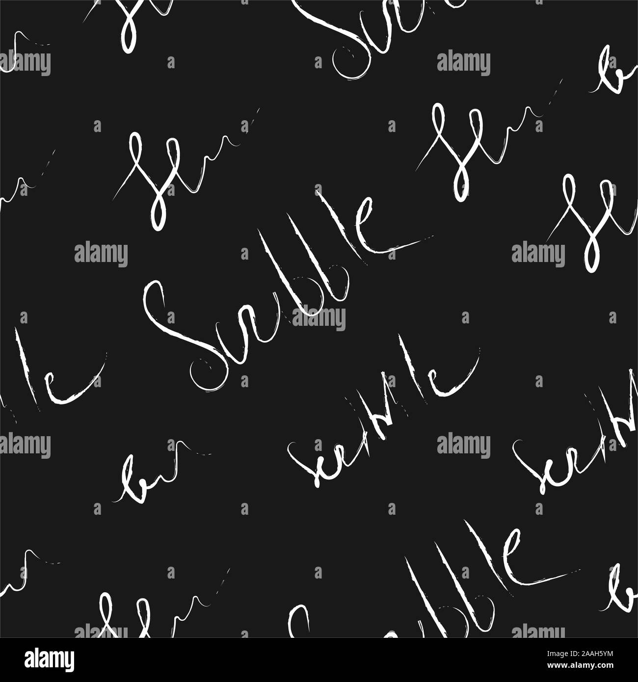 Seamless Scribble pattern with uncarefully written words. Repeating ...