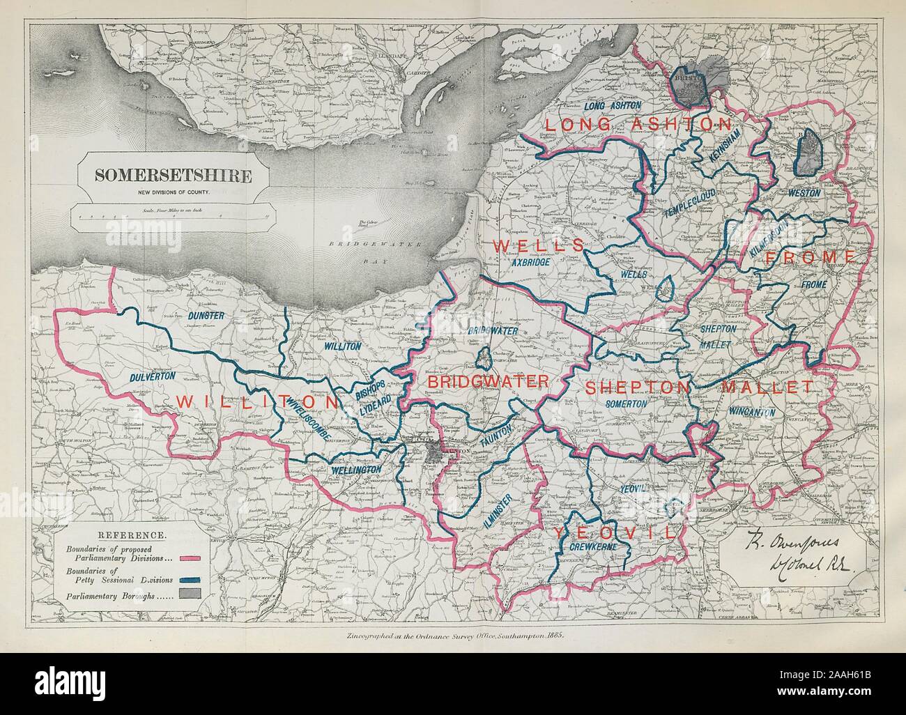 Somersetshire Parliamentary Divisions. Frome Wells. BOUNDARY COMMISSION ...