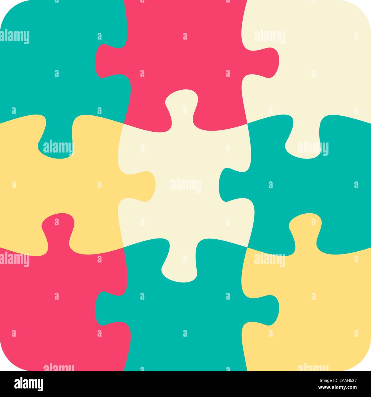 Jigsaw connected Stock Vector Images - Alamy