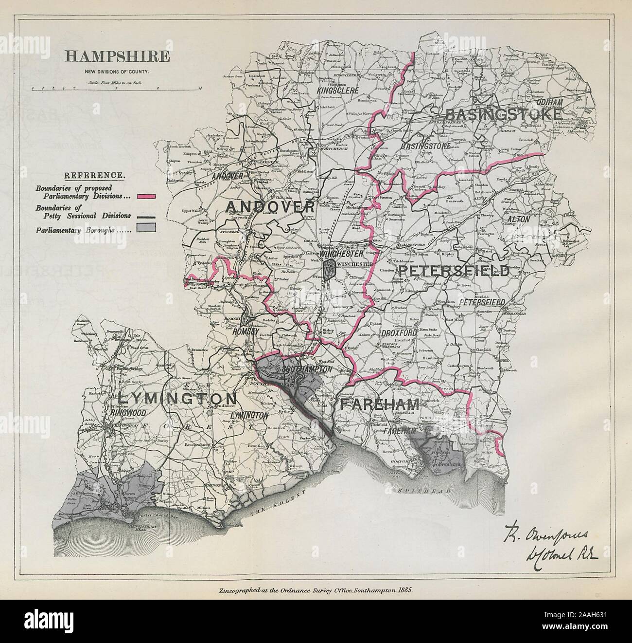 Hampshire Parliamentary Divisions Andover Lymington BOUNDARY COMMISSION ...