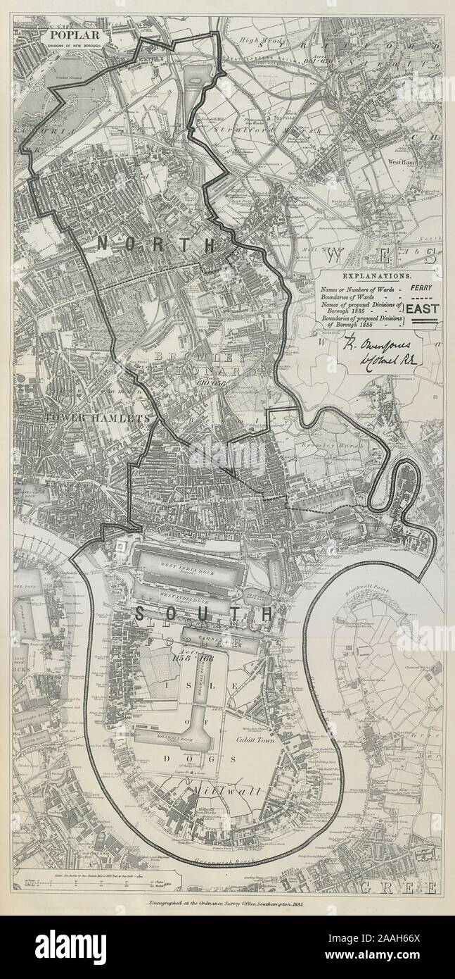 Poplar Parliamentary Borough. Isle of Dogs Old Ford BOUNDARY COMMISSION ...