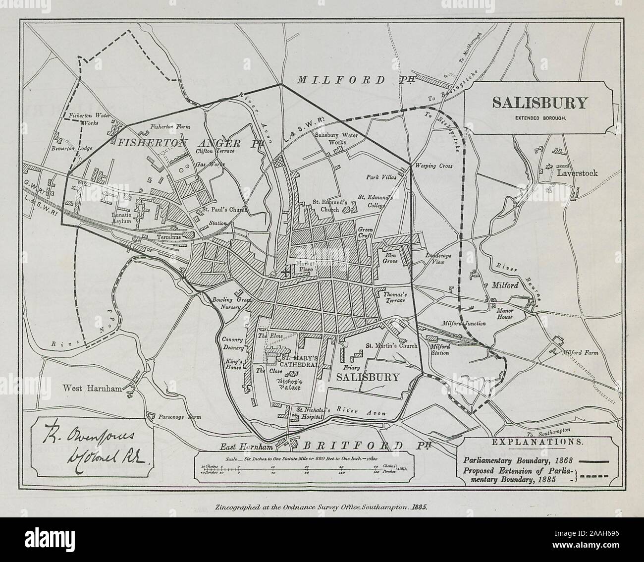 Salisbury Parliamentary Borough. Fisherton Anger. BOUNDARY COMMISSION ...