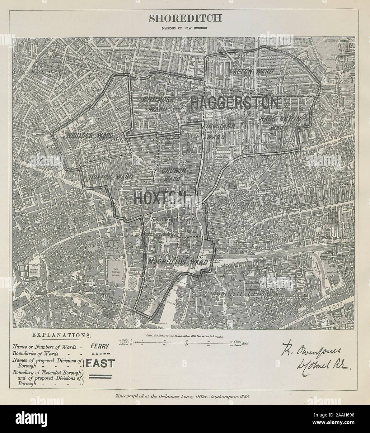 Shoreditch Parliamentary Borough. Hoxton Haggerston BOUNDARY COMMISSION ...