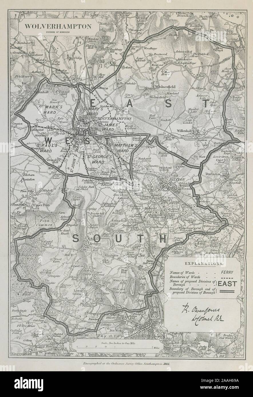 Wolverhampton map hi-res stock photography and images - Alamy