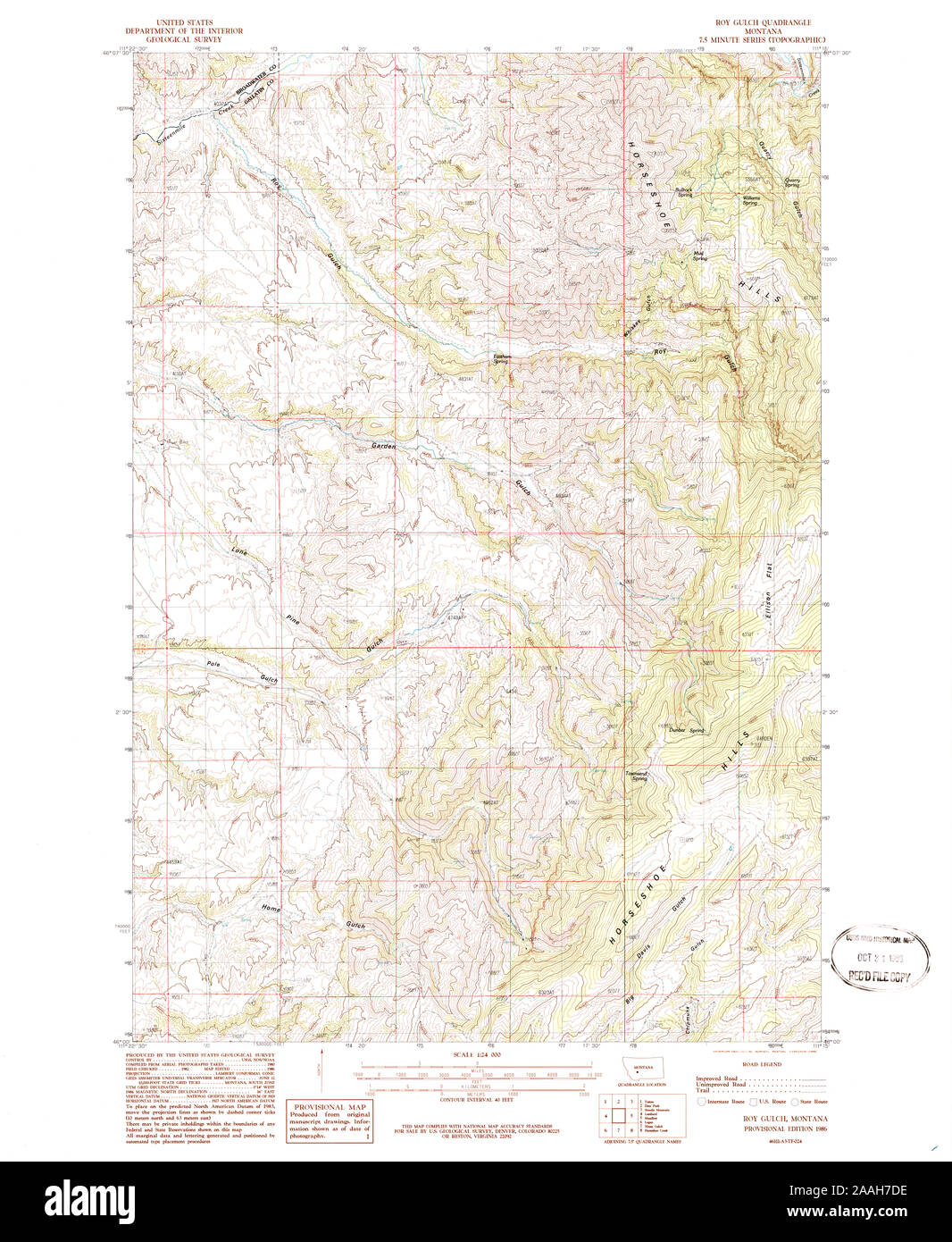 Roy montana map hi-res stock photography and images - Alamy