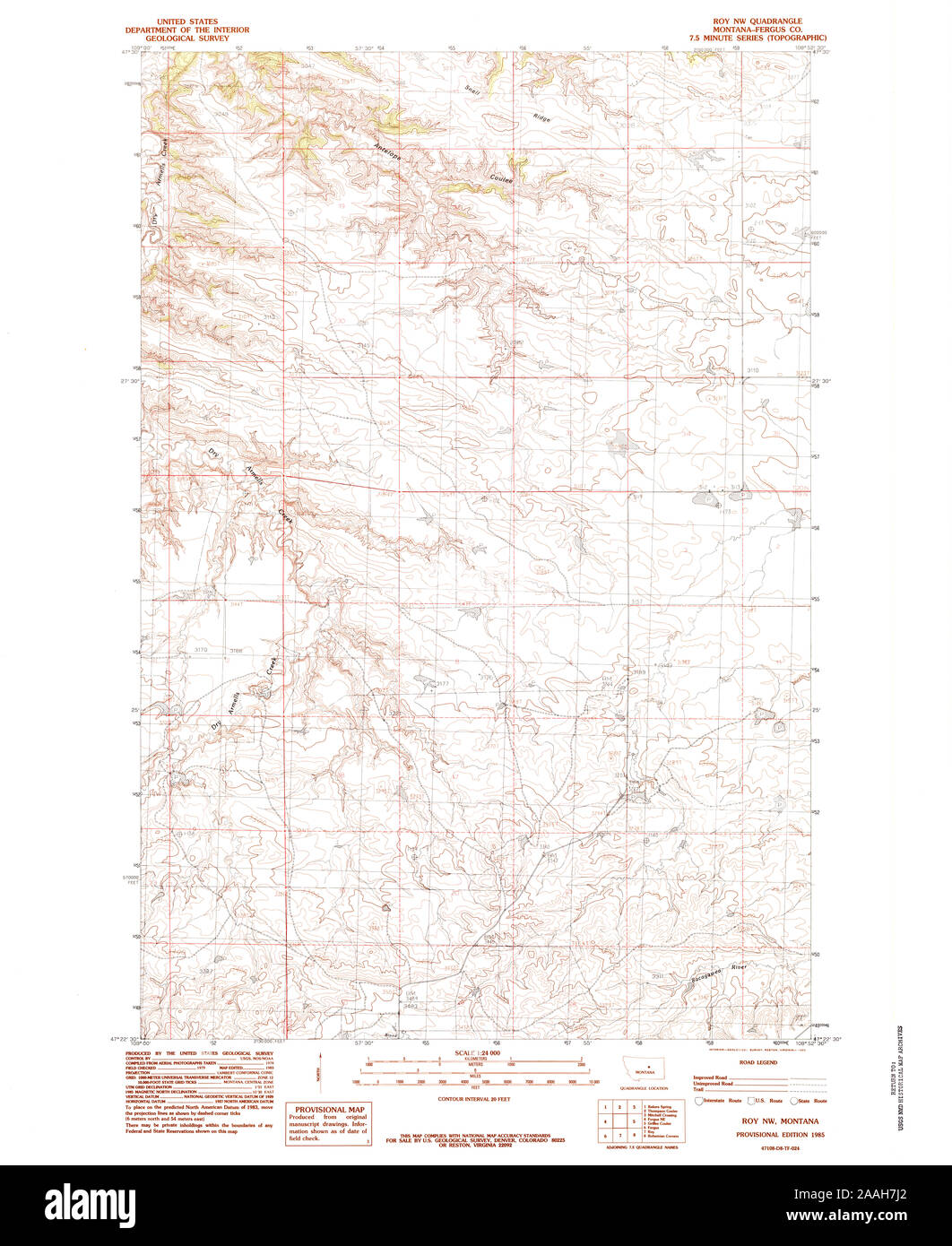 Map of roy montana hi-res stock photography and images - Alamy