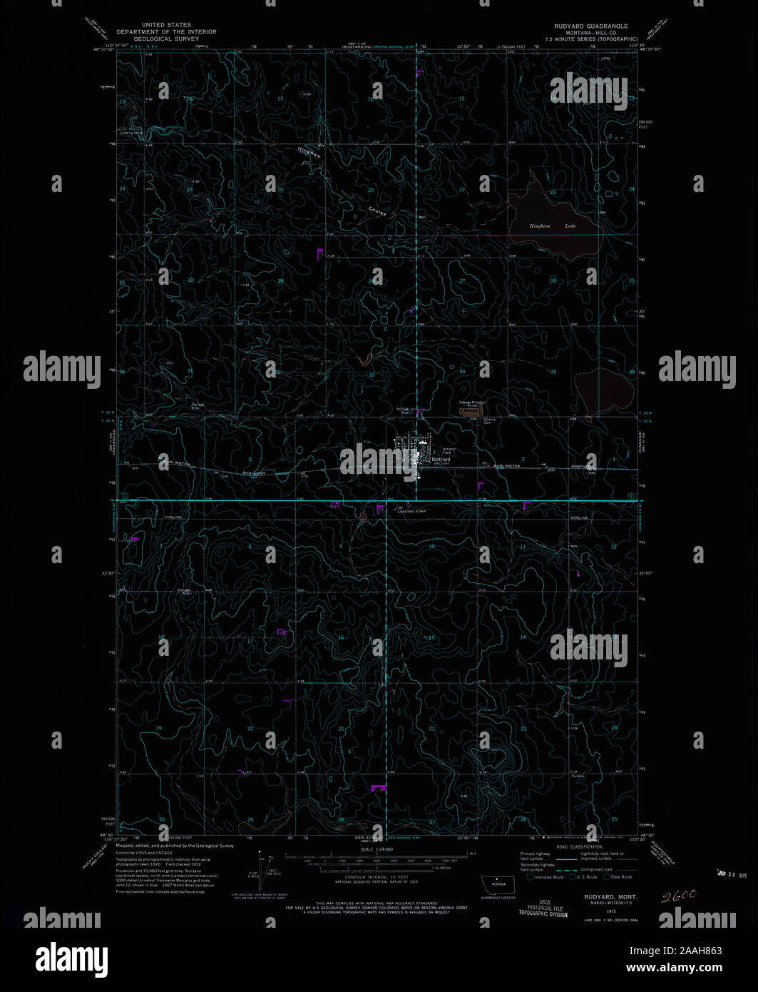 Map of rudyard hi-res stock photography and images - Alamy